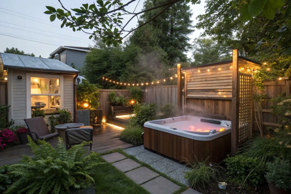 19+ Simple Hot Tub Privacy Ideas for Your Backyard
