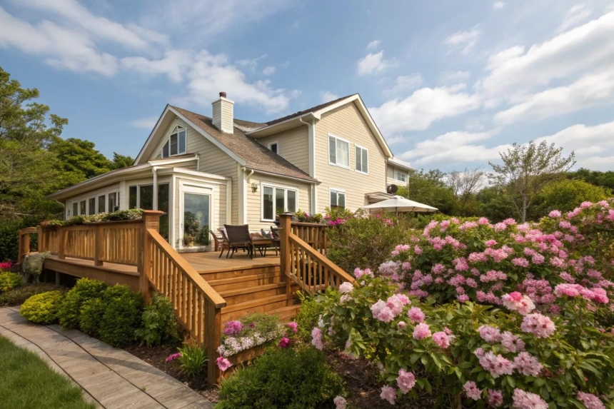 16+ Solid Deck Colors for a Chic Beige House