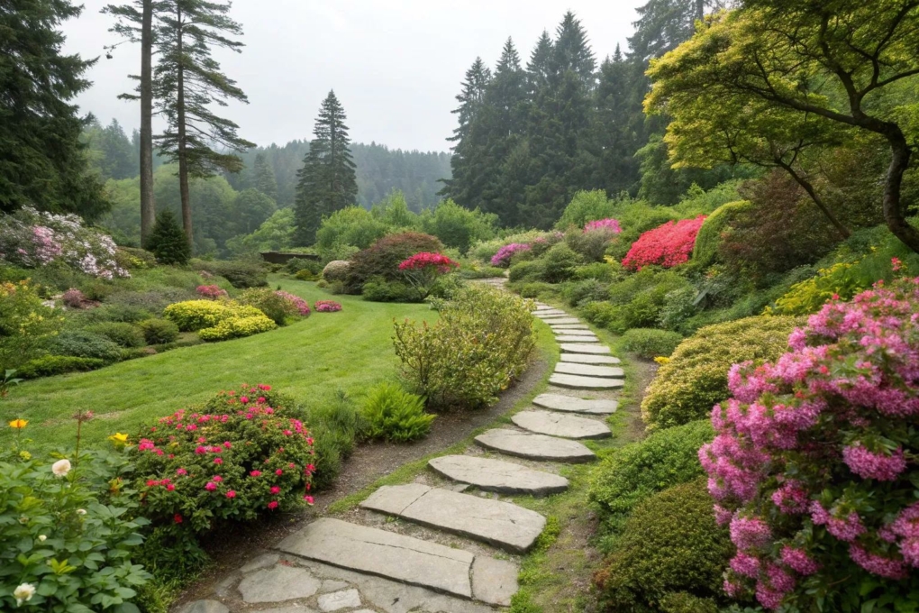 17+ Enchanting Woodland Garden Path Ideas