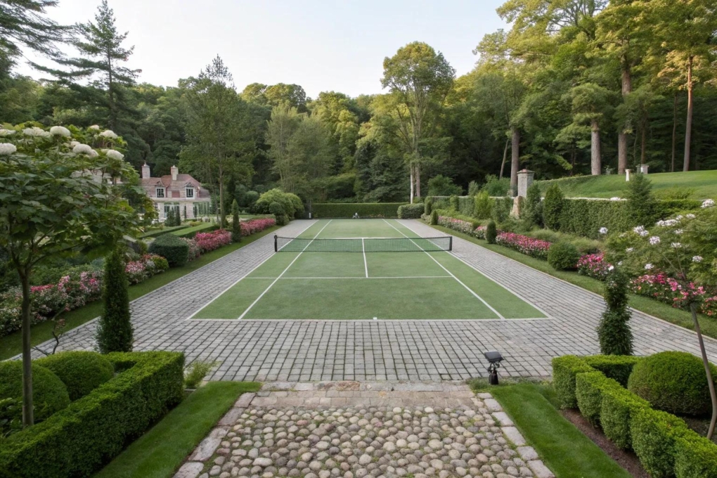 16+ Creative Backyard Tennis Court Ideas