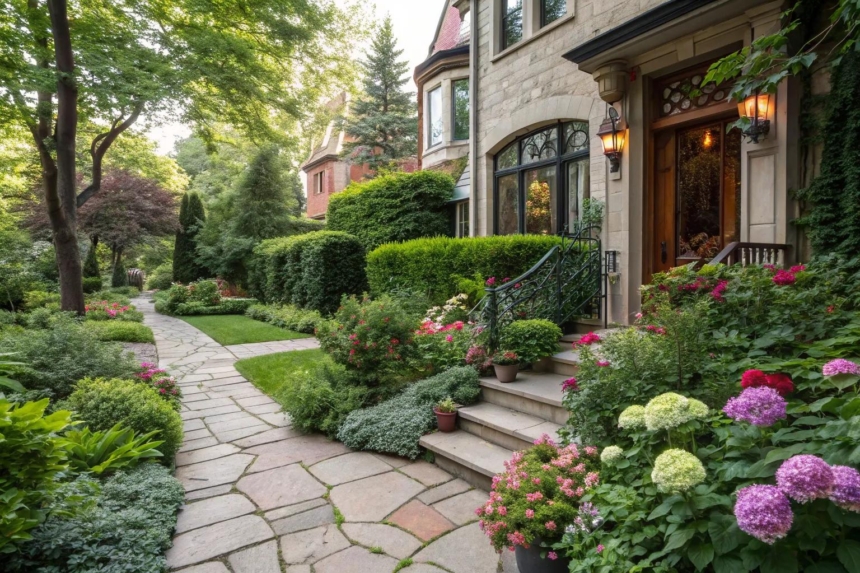 13+ Inspiring Townhouse Front Yard Ideas