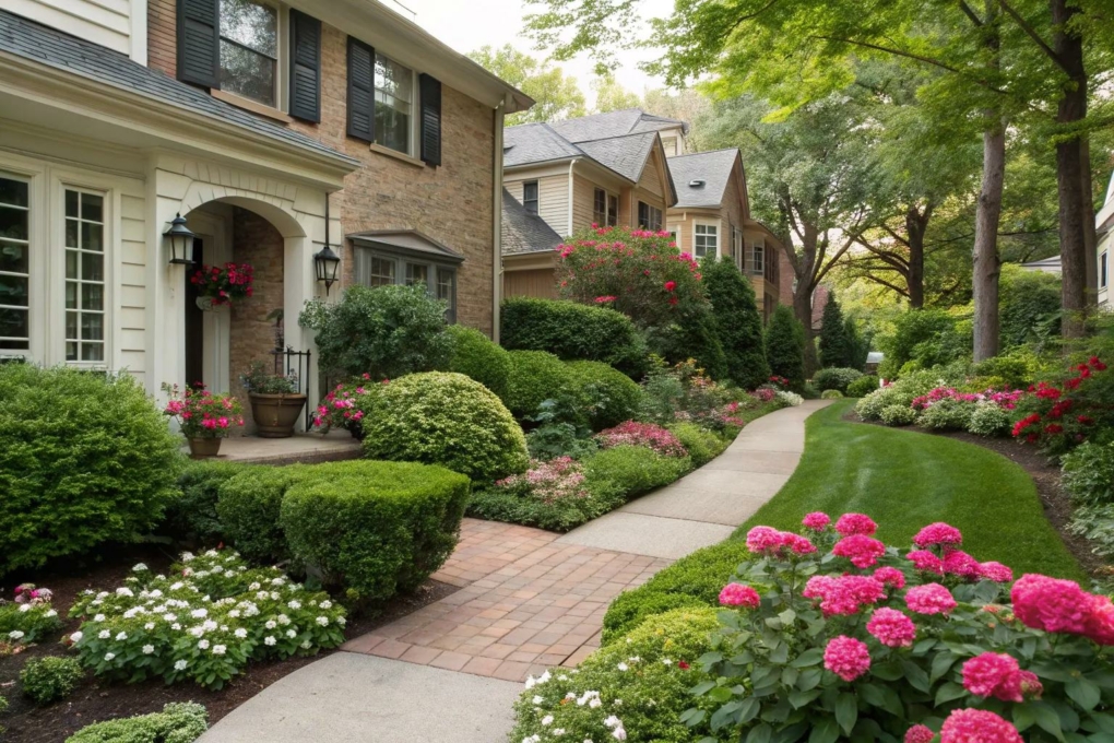 14+ Creative Corner Lot Landscaping Ideas