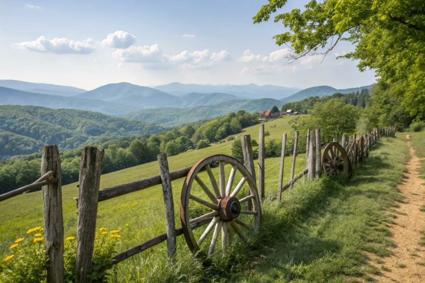 13+ Creative Wagon Wheel Fence Ideas