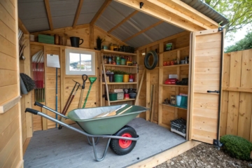 15+ Creative Wheelbarrow Storage Ideas