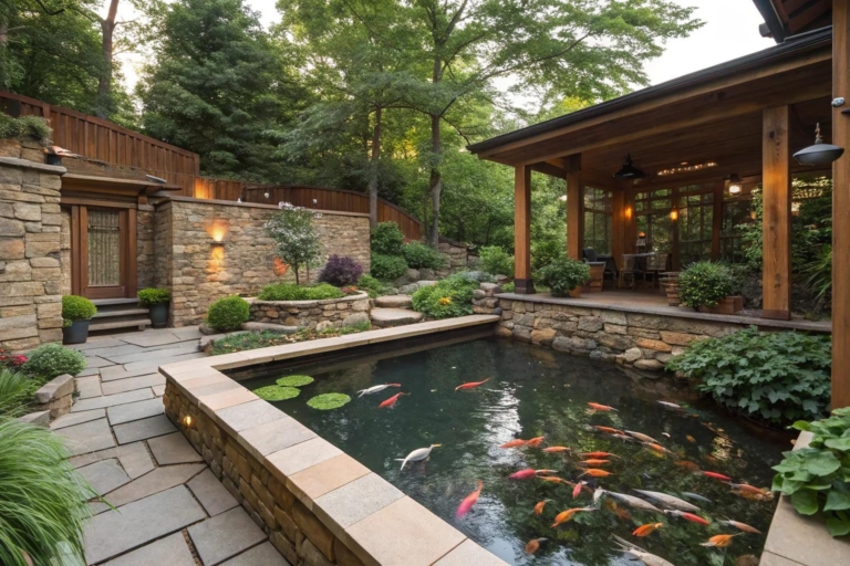 15+ Inspiring Farm Pond Landscaping Ideas