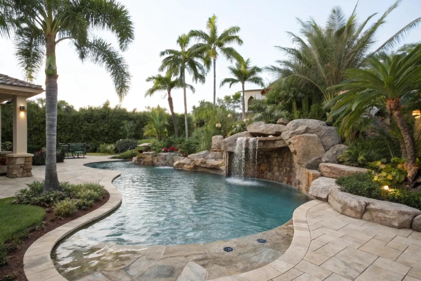 18+ Stunning Beach Style Pool Ideas