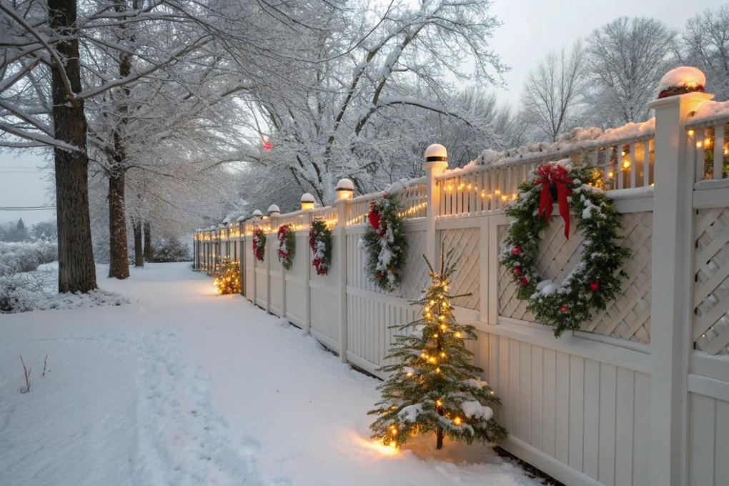 20+ Creative Christmas Fence Decoration Ideas