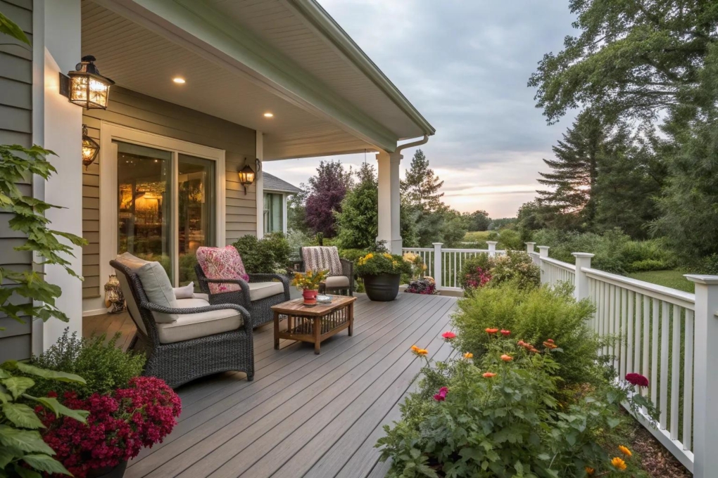13+ Stylish Composite Decking Front Porch Ideas