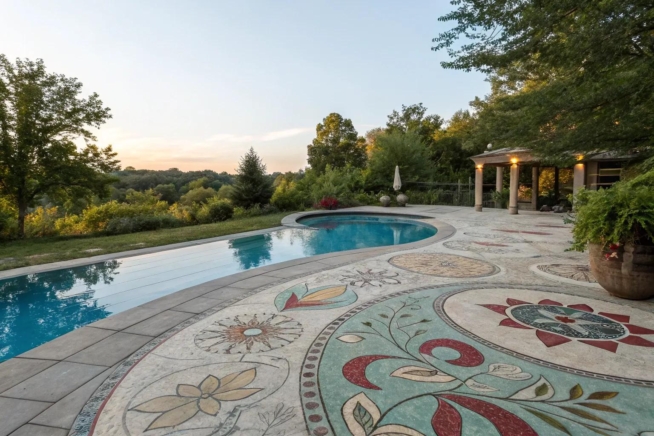 17+ Stunning Pool Deck Tile Ideas