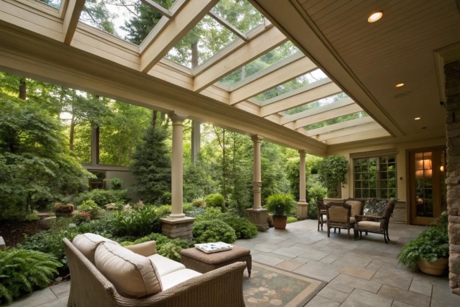 15+ Inspiring Covered Patio with Skylights Ideas