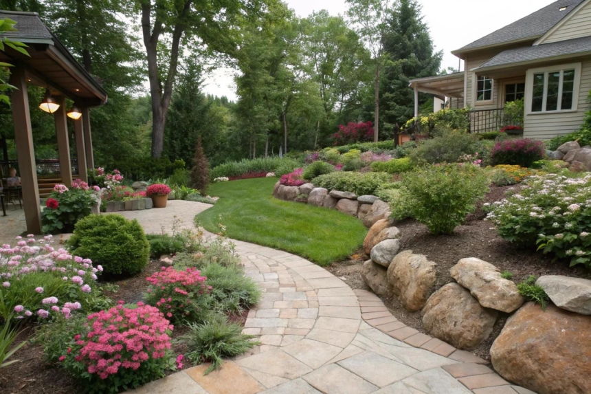 16+ Stunning Rock Landscaping Ideas Around Pools
