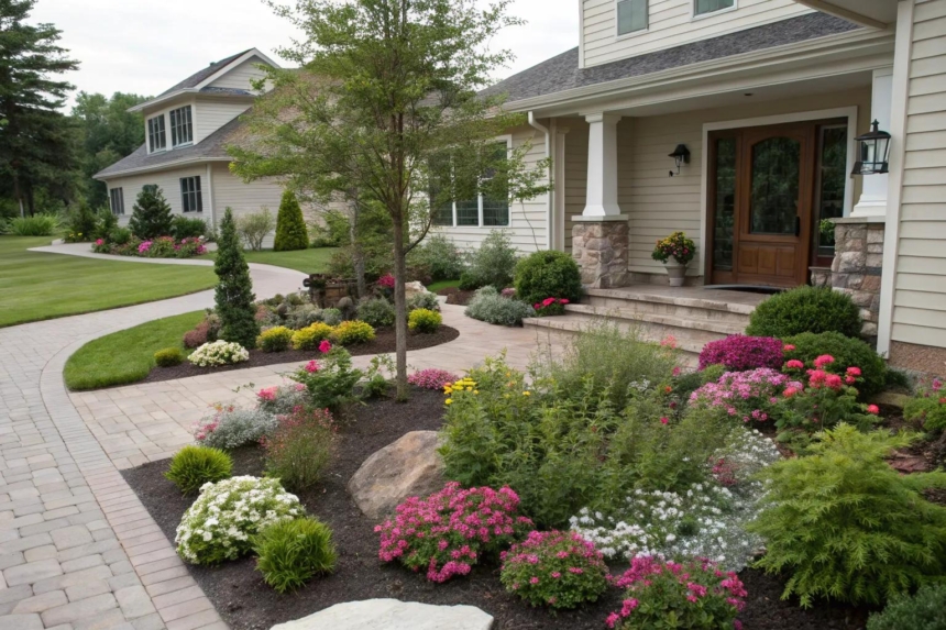 17+ Inspiring Front Yard Foundation Planting Ideas