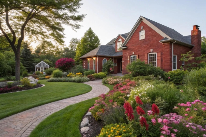 17+ Inspiring Front Yard Brick Wall Ideas