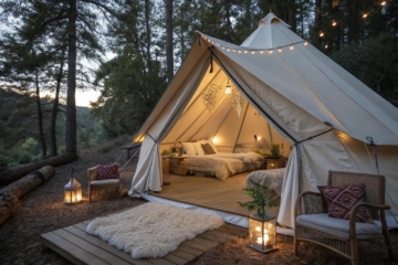 13+ Stylish Glamping Tent Decorating Ideas