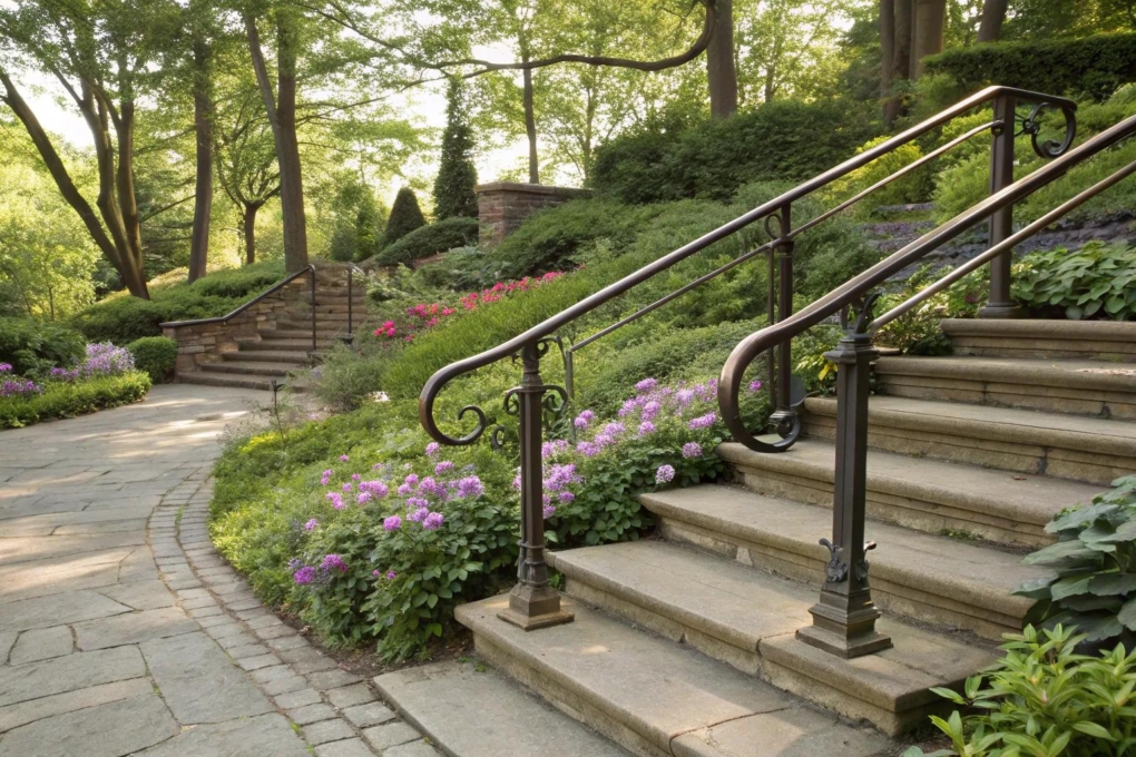 19+ Inspiring Outdoor Steps from House to Patio