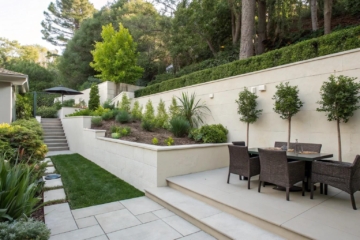 16+ Stylish Modern Stucco Retaining Wall Ideas