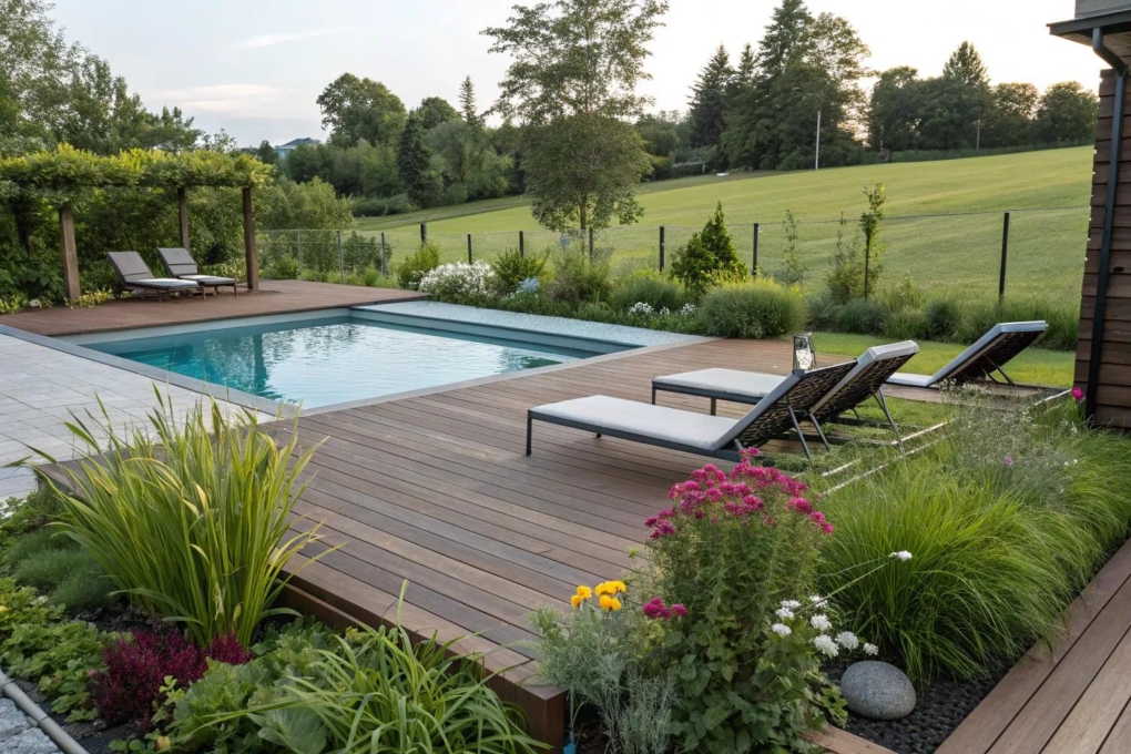 7+ Simple Above Ground Pool Deck Ideas