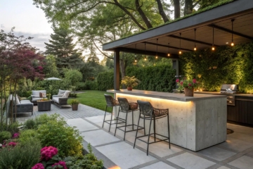 16+ Stylish Outdoor Concrete Bar Ideas