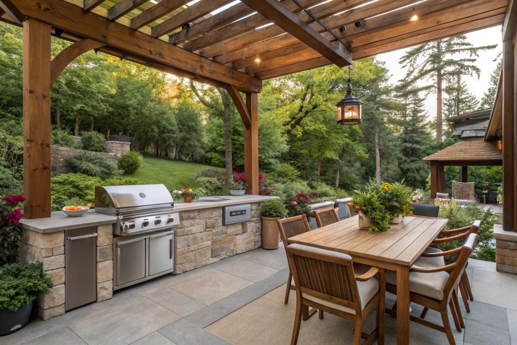 20+ Inspiring Outdoor Kitchen Pavilion Ideas