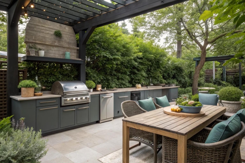 20+ Inspiring Outdoor Kitchen Roof Ideas