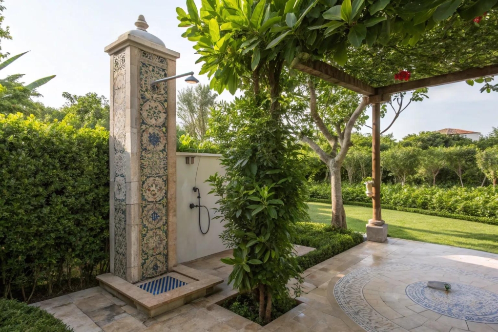 17+ Refreshing Pool Outdoor Shower Ideas
