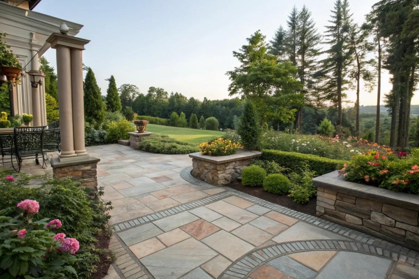 18+ Stylish Patio Slab Ideas for a Charming Outdoor Space