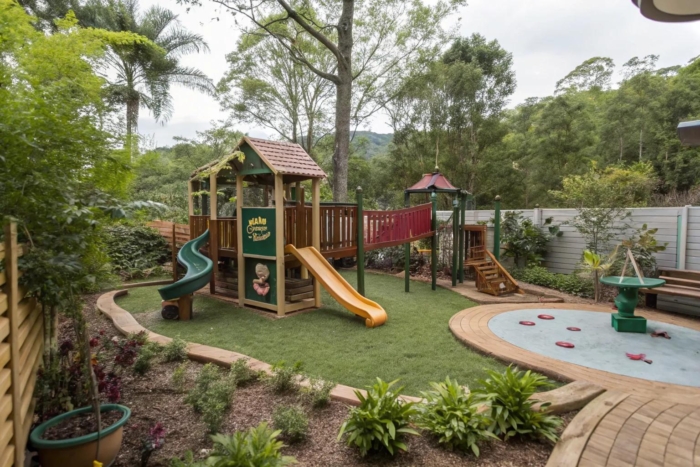 17+ Creative Playground Ideas for Small Backyards