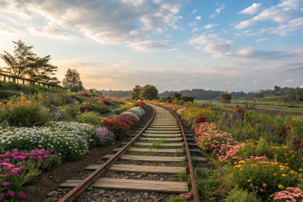17+ Creative Railroad Tie Landscaping Ideas