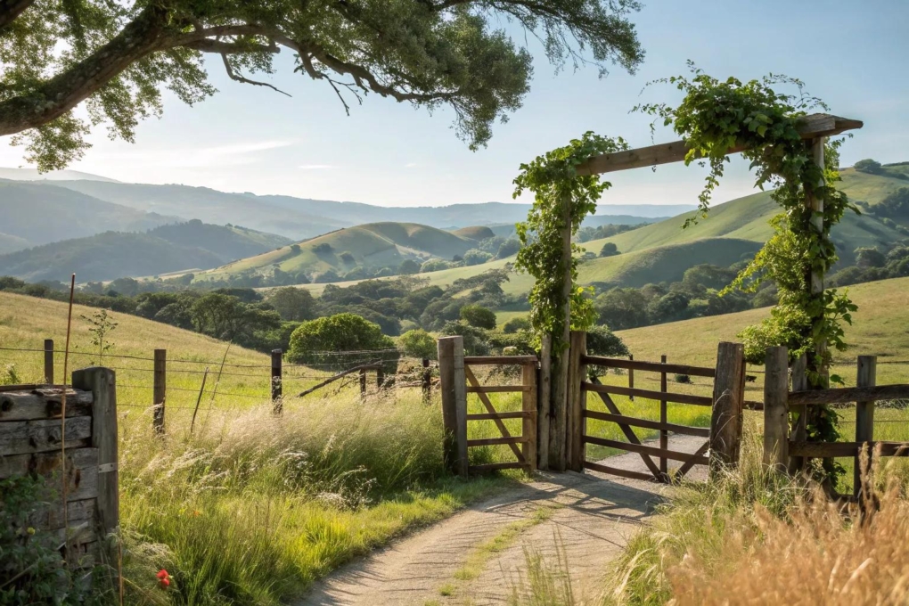 17+ Charming Farm Gate Entrance Ideas