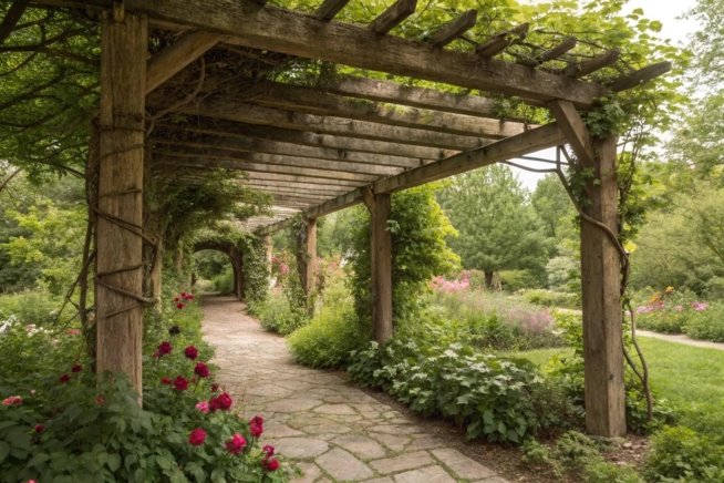 16+ Inspiring Rustic Pergola Ideas for Your Backyard