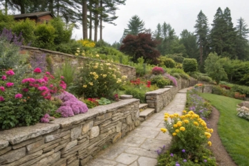 18+ Stunning Rustic Retaining Wall Ideas