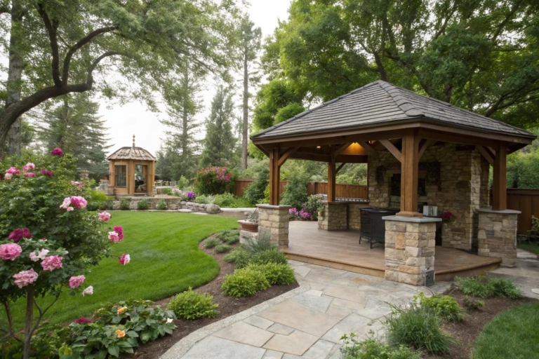 16+ Inspiring Small Outdoor Pavilion Ideas