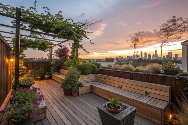 15+ Inspiring Small Rooftop Deck Ideas