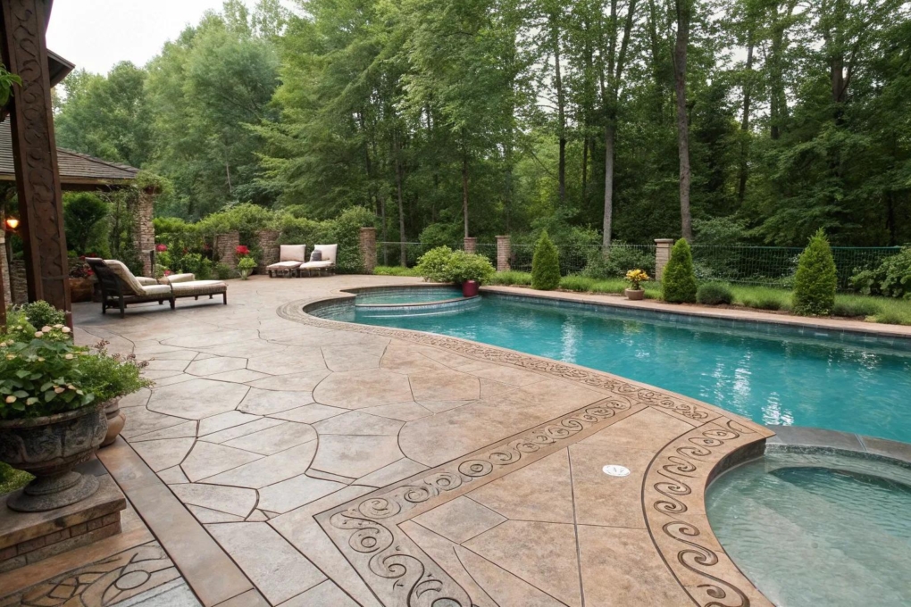 19+ Stylish Concrete Ideas for Poolside Perfection