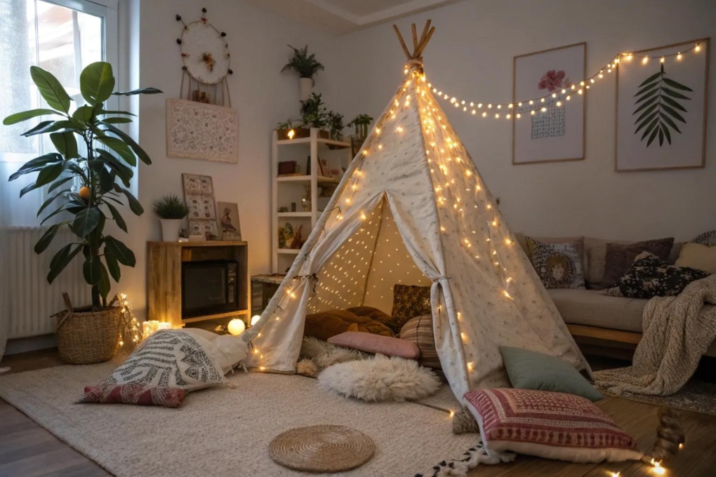 18+ Creative Teepee Ideas for Cozy Home Decor