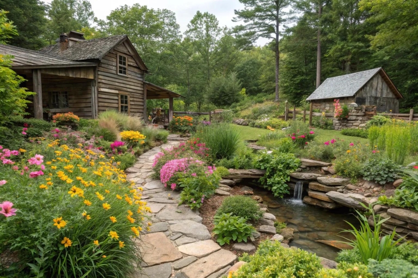 15+ Inspiring Barn Landscaping Ideas