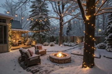 17+ Cozy Winter Backyard Ideas for a Warm Retreat