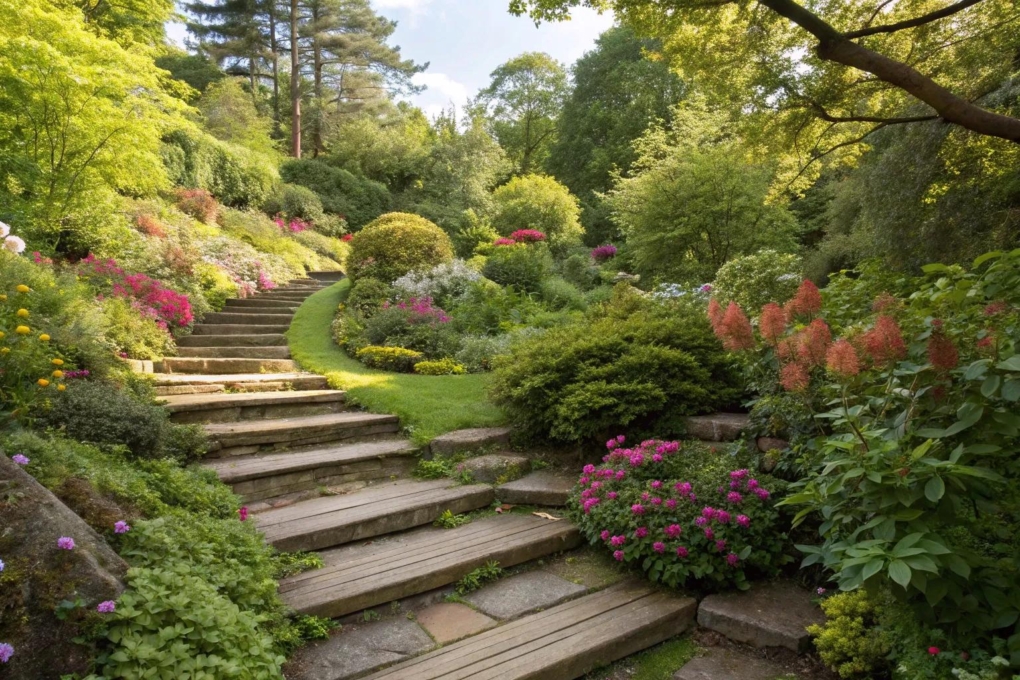 19+ Charming Wooden Front Porch Steps Designs