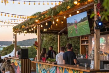 16+ Stylish Outdoor Bar with TV Ideas