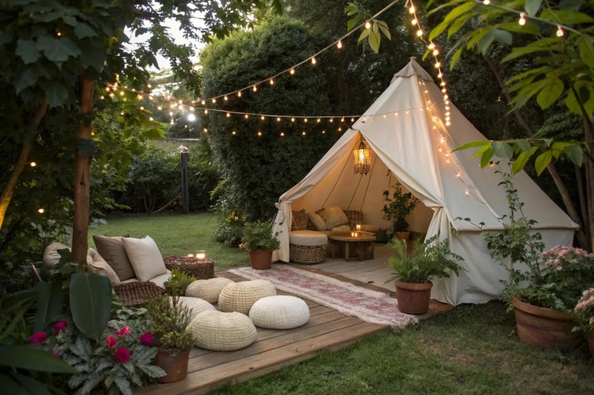 12+ Creative Backyard Tent Ideas for Relaxation