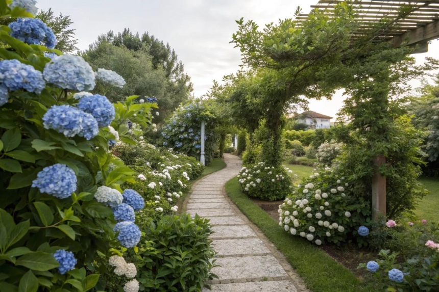 15+ Stunning Blue & White Garden Ideas