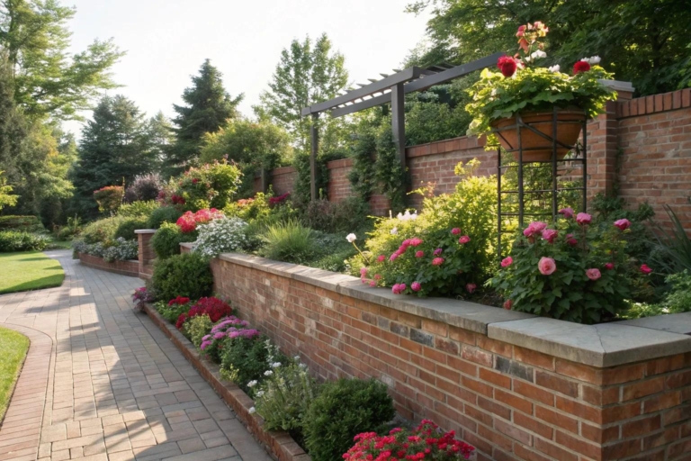 21+ Inspiring Brick Planter Wall Ideas