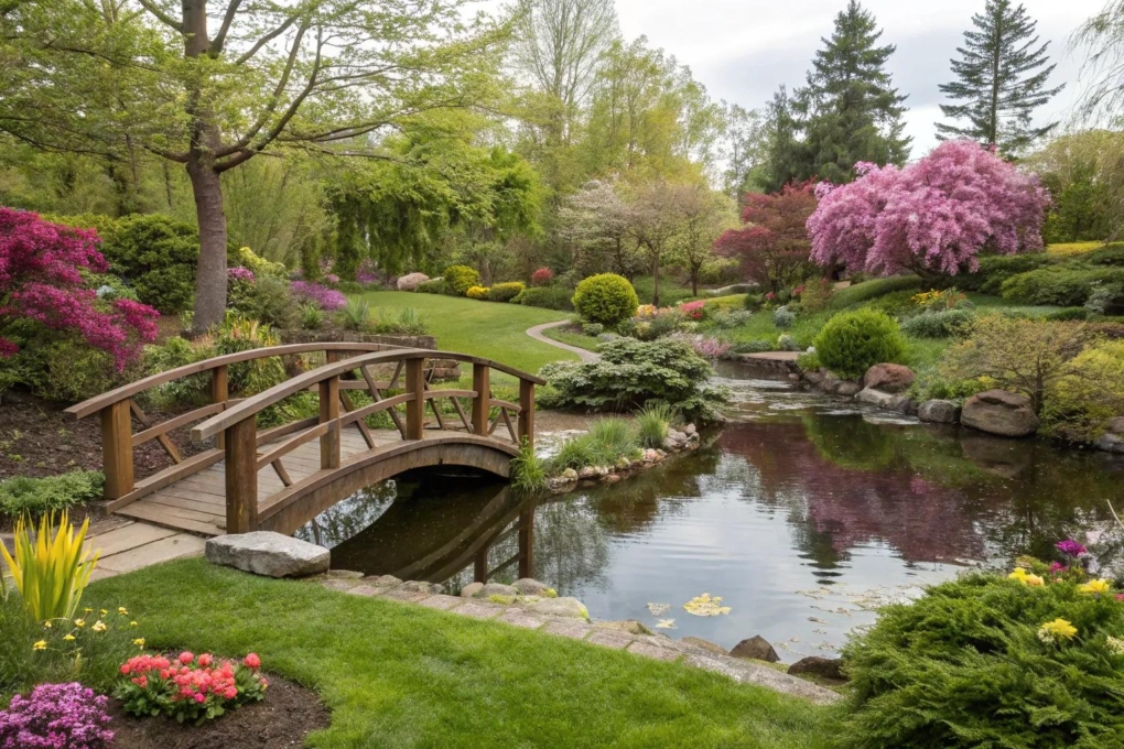 18+ Inspiring Bridge in Backyard Ideas