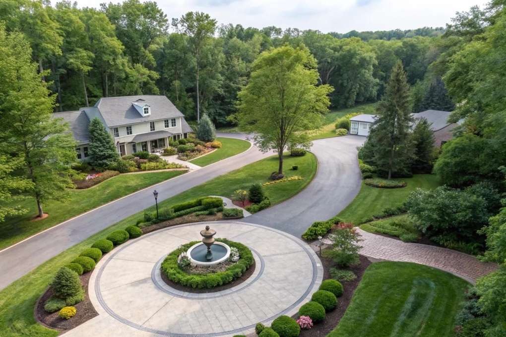 16+ Inspiring Circular Driveway Layout Ideas