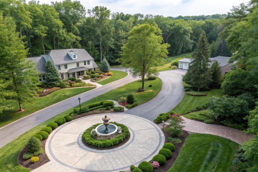 16+ Inspiring Circular Driveway Layout Ideas