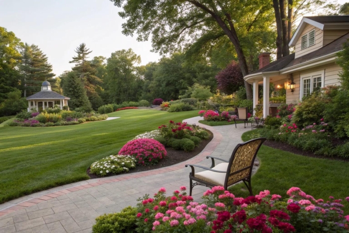 14+ Creative Corner Lot Landscaping Ideas