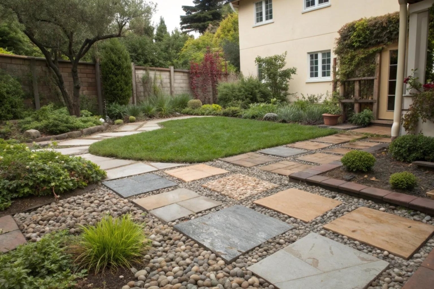 19+ Inspiring Modern Garden Paving Ideas