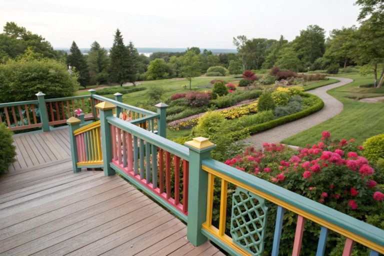18+ Stylish Deck Railing Colors to Inspire You
