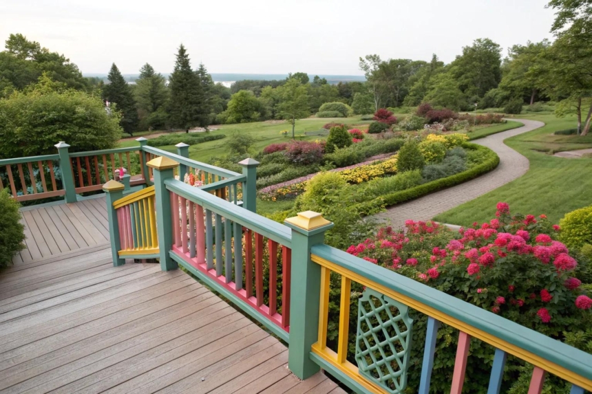 18+ Stylish Deck Railing Colors to Inspire You