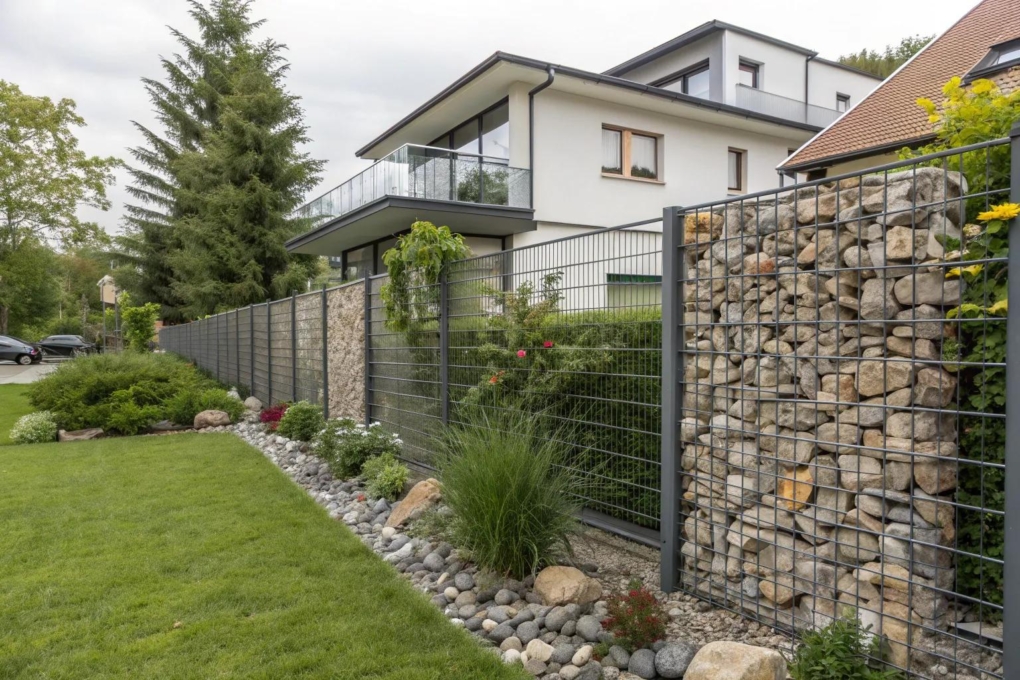 17+ Stylish Decorative Gabion Fence Ideas